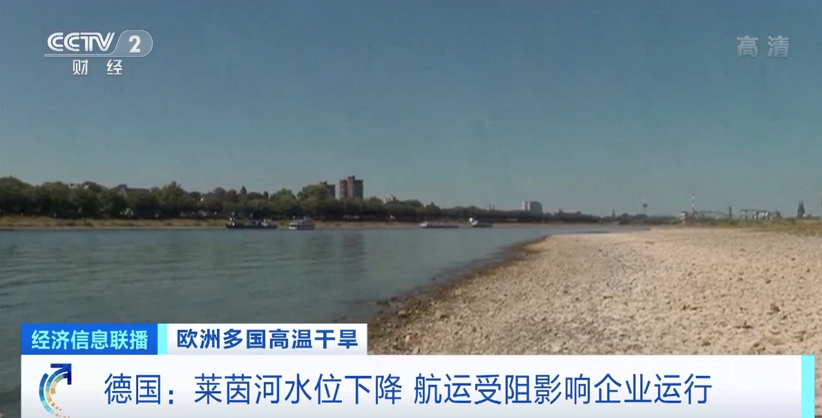 德国莱茵河水位下降,部分河段仅38厘米!水运受阻,能源危机或加剧 荆楚网 湖北日报网